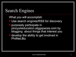 Intro To Read Write Web | PPT