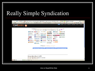 Intro To Read Write Web | PPT