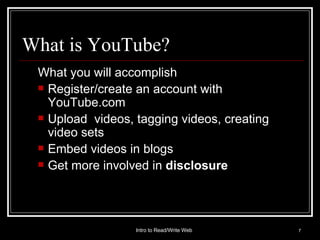 Intro To Read Write Web | PPT