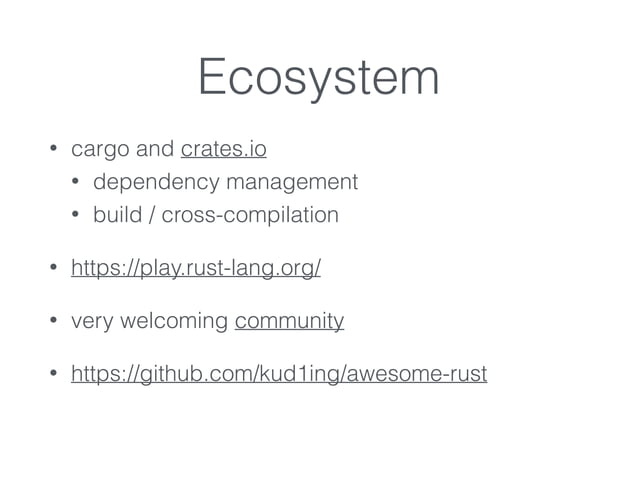 Introduction to rust: a low-level language with high-level abstractions | PDF