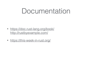 Introduction to rust: a low-level language with high-level abstractions ...