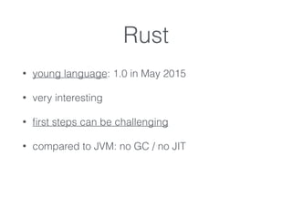Introduction to rust: a low-level language with high-level abstractions ...