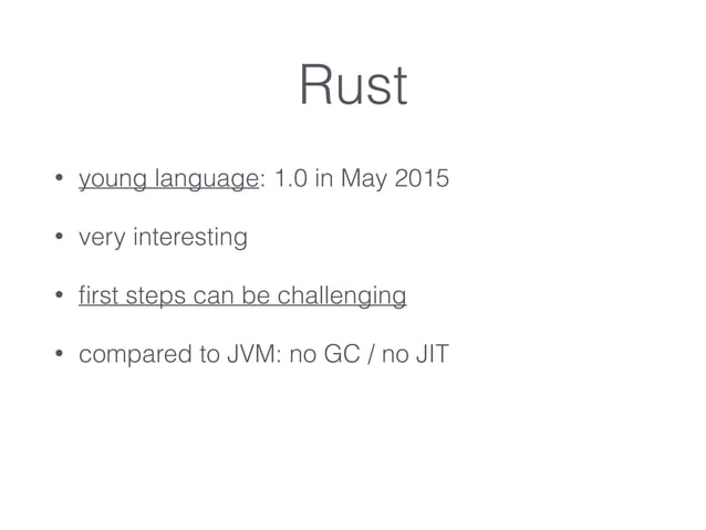 Introduction to rust: a low-level language with high-level abstractions | PDF