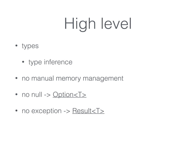 Introduction to rust: a low-level language with high-level abstractions | PDF