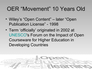 Intro to SCoPE OER Seminar | PPT