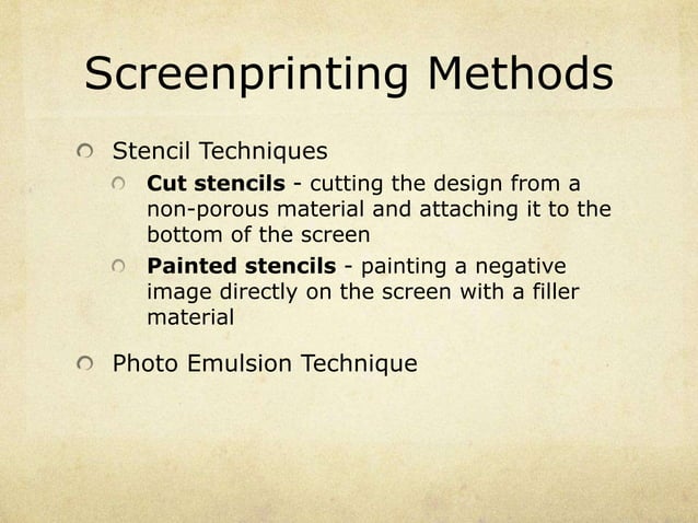 Intro to Screenprinting | PPTX
