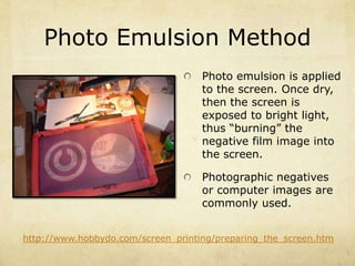 Intro to Screenprinting | PPTX