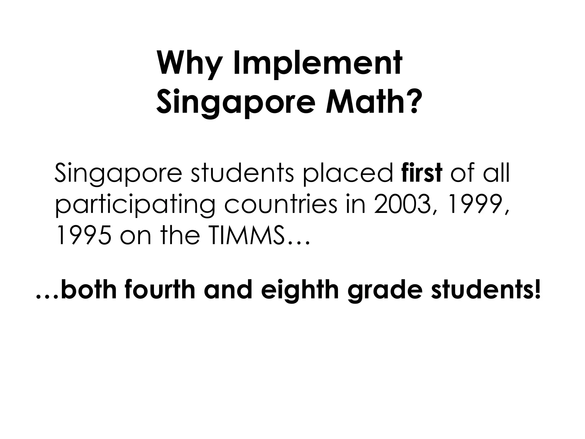 Intro To Singapore Math | PPT