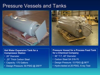ASME Vessels, Pig Launchers, Strainers and More from Sweco Fab | PPT