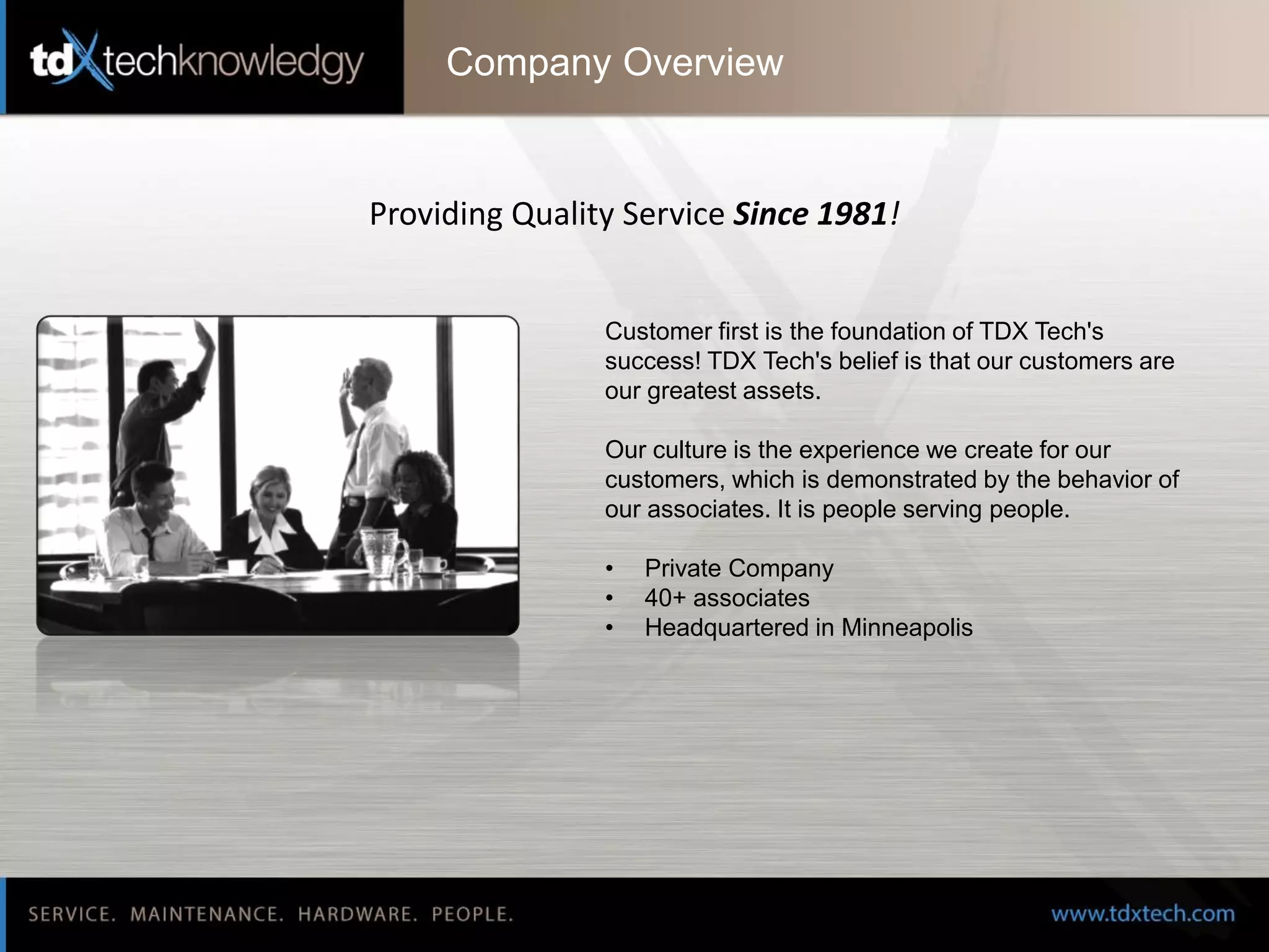 Introduction to TDX Tech | PDF