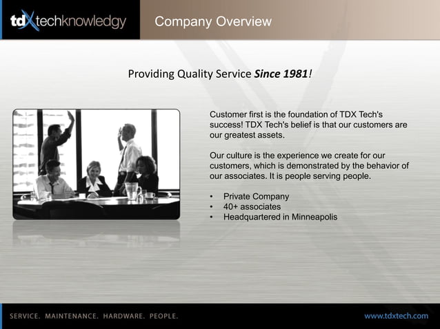 Introduction to TDX Tech | PPT