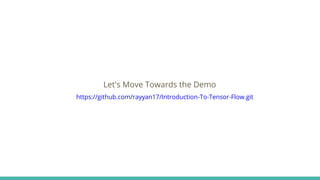Introduction To Tensorflow | PPTX