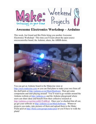 Intro to-the-arduino | PDF