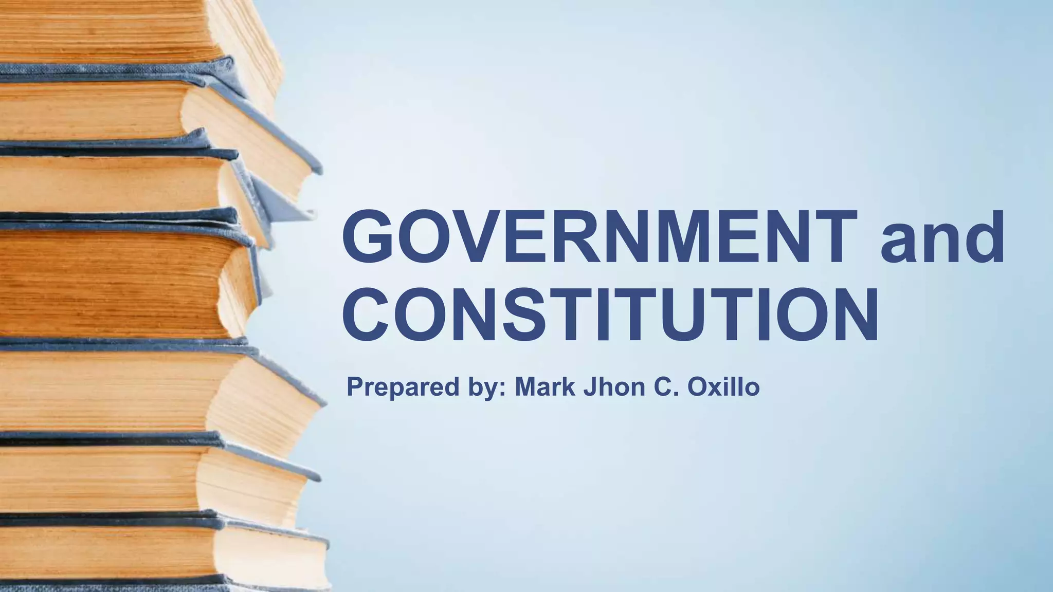 Introduction to the Study of Government and Constitution | PPTX ...