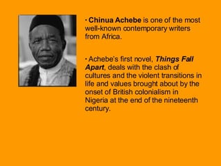 Intro To Things Fall Apart | PPT