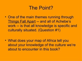 Intro To Things Fall Apart | PPT
