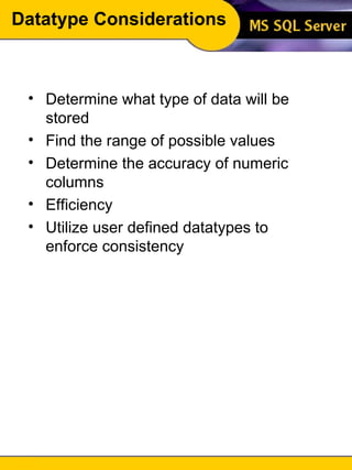 Intro To TSQL - Unit 5 | PPT