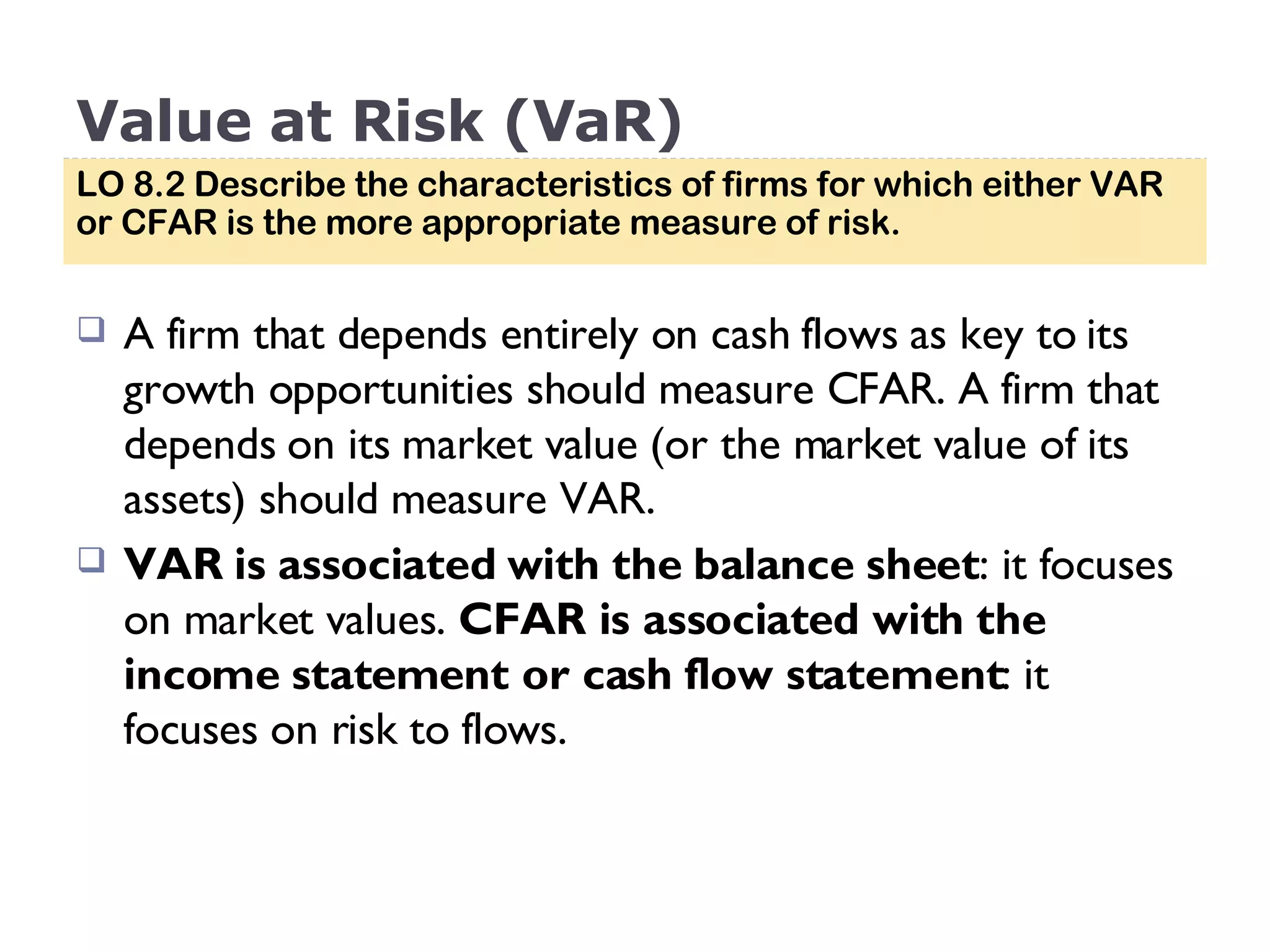 Intro to Value at Risk (VaR) | PPT