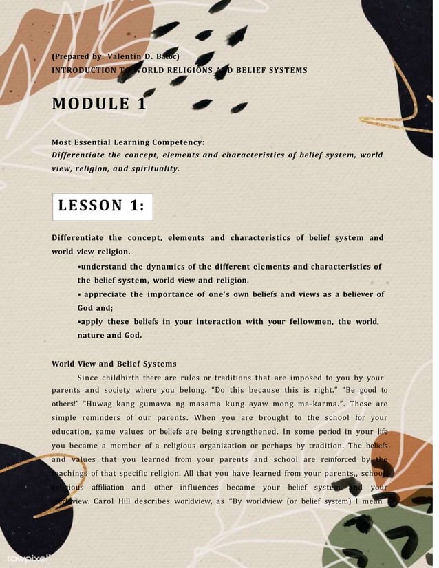 intro-to-world-religions-module-1docx.pptx | Christianity | Religion ...