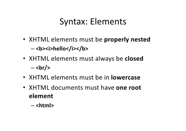 XHTML