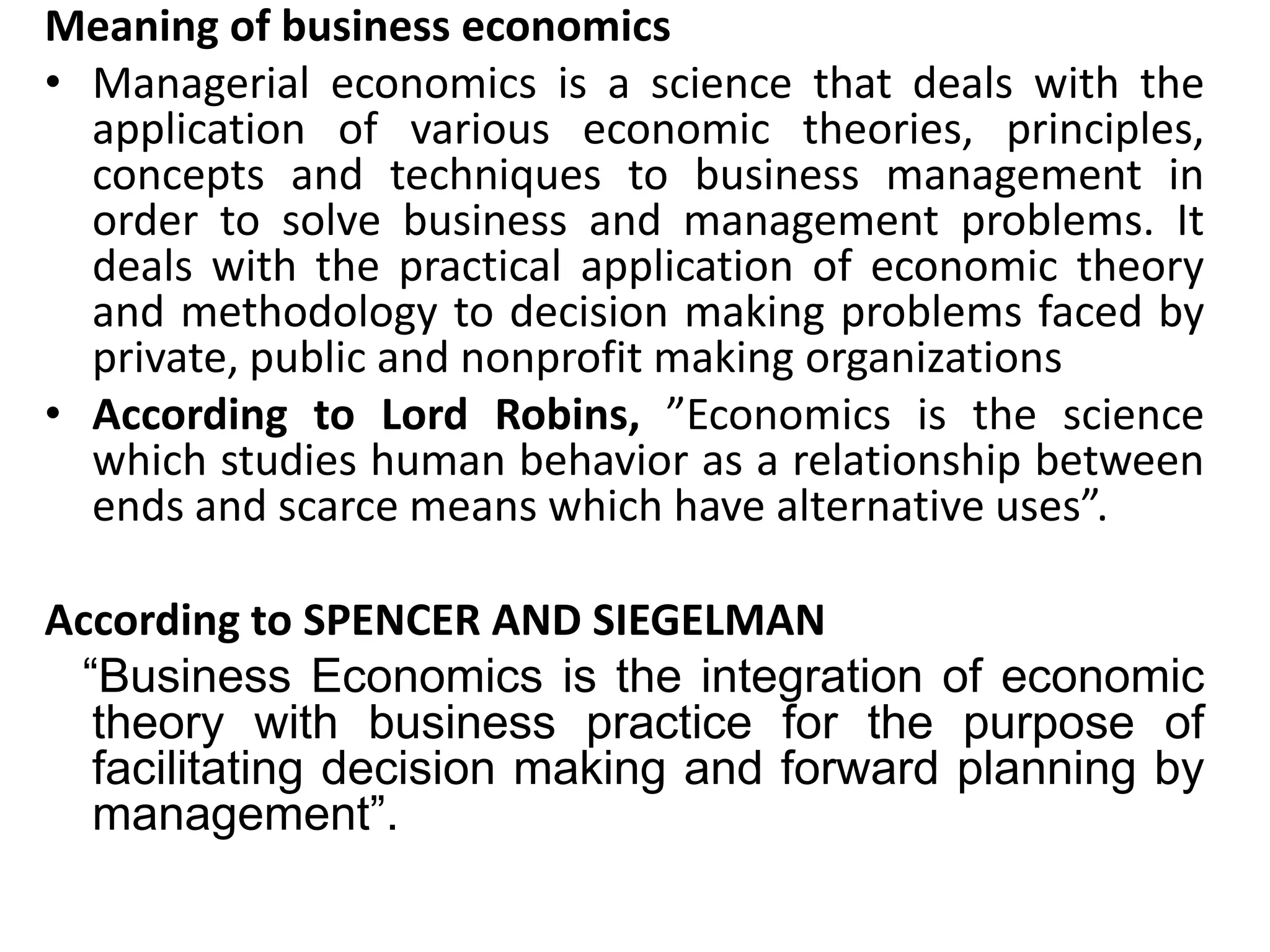 Intro. to business economics | PPTX