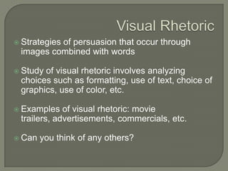 Intro. To Rhetoric Presentation | PPTX