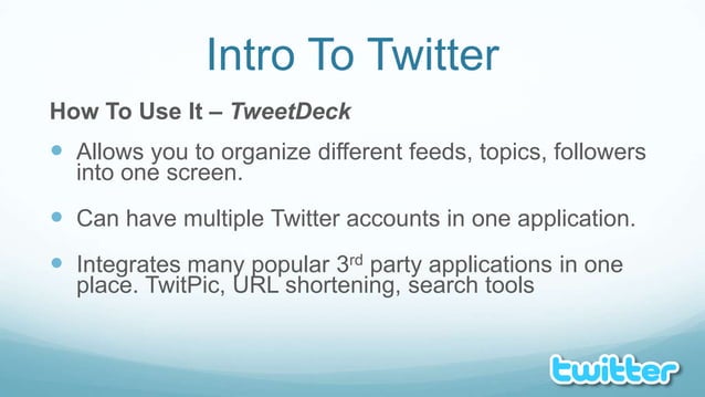 Intro To Twitter | PPT