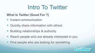 Intro To Twitter | PPT
