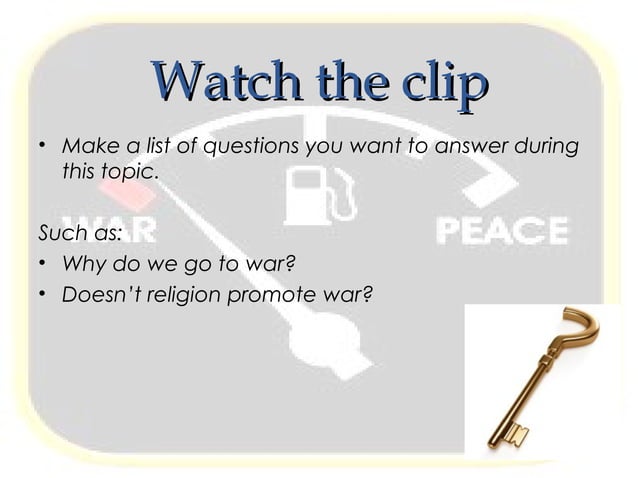 War and Peace- AQA- GCSE RE | PPT