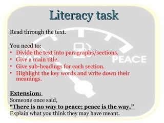 War and Peace- AQA- GCSE RE | PPT