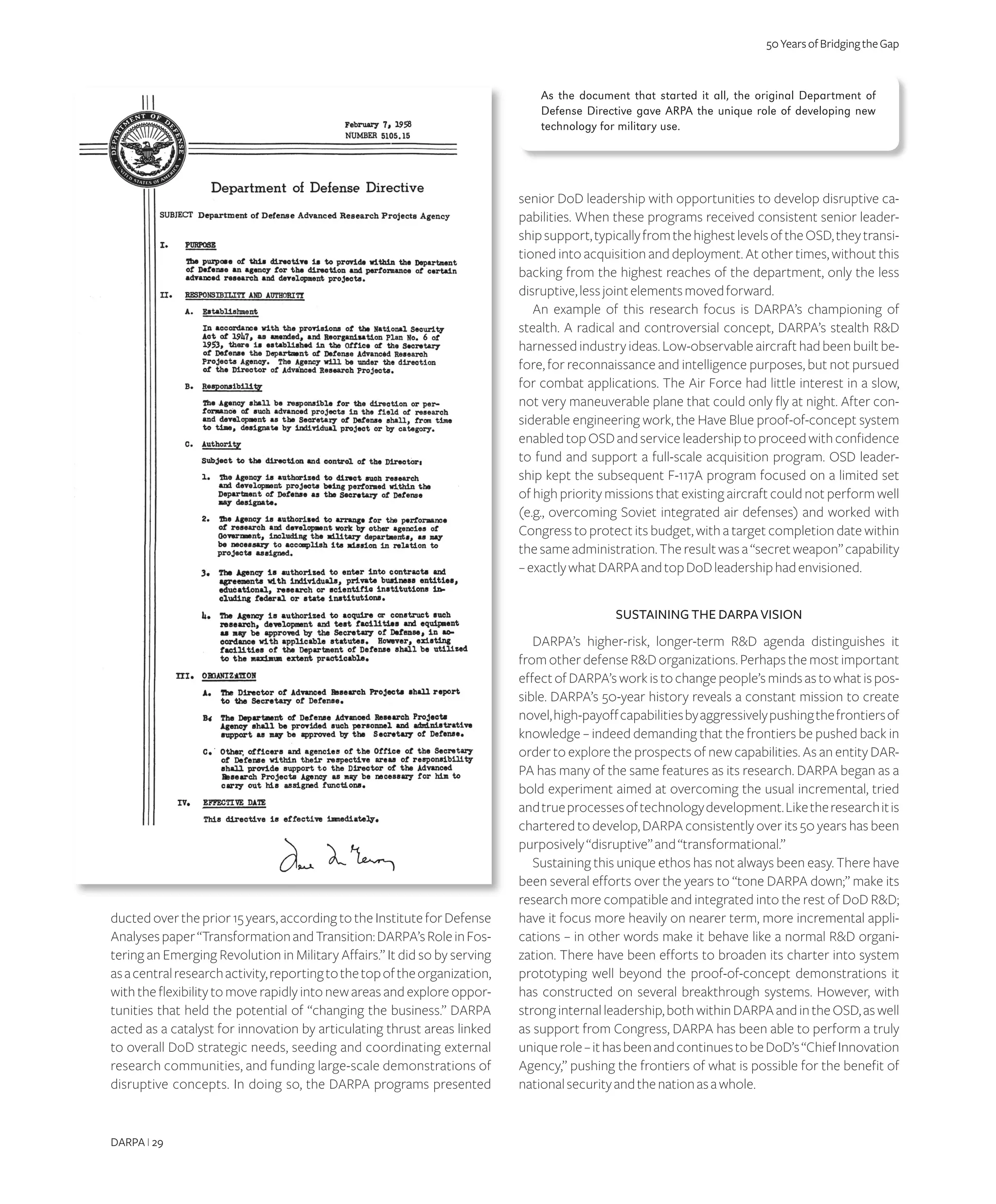 DARPA 50 YEARS | PDF