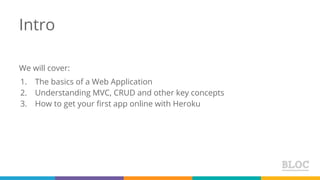 Intro to Web Development from Bloc.io