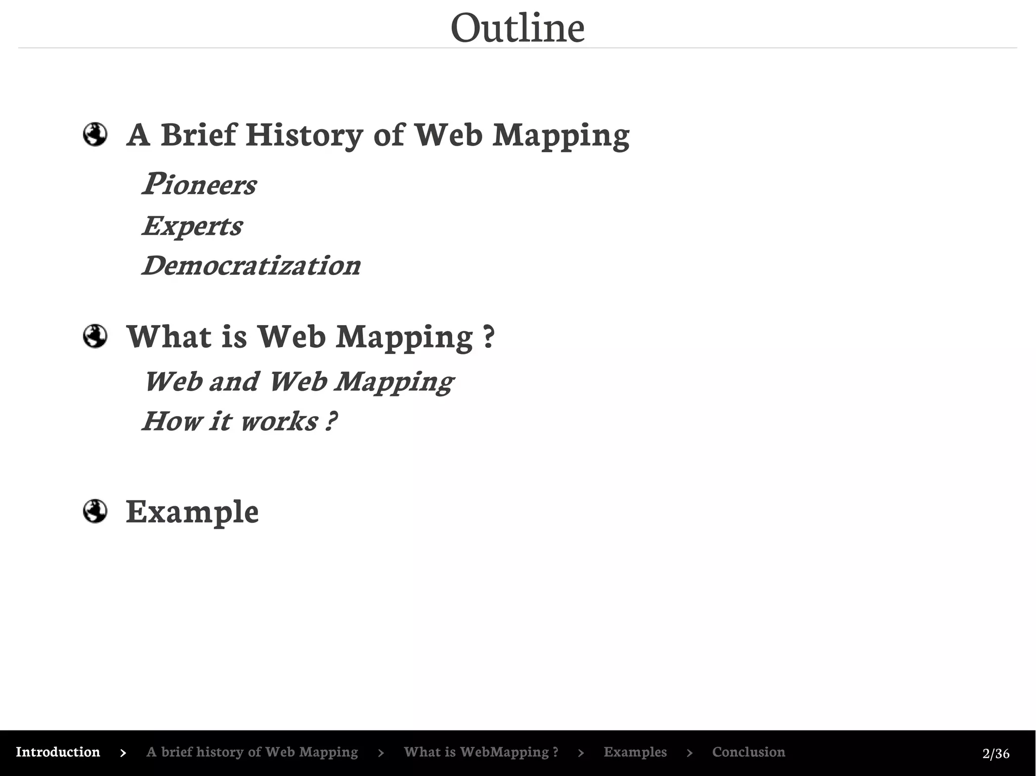 Past, Present and Future of WebMapping Application | PPT