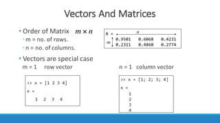Introduction to MATLAB 1 | PDF