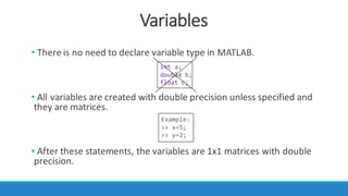 Introduction to MATLAB 1 | PDF
