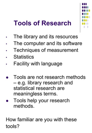 what is the research | PPT