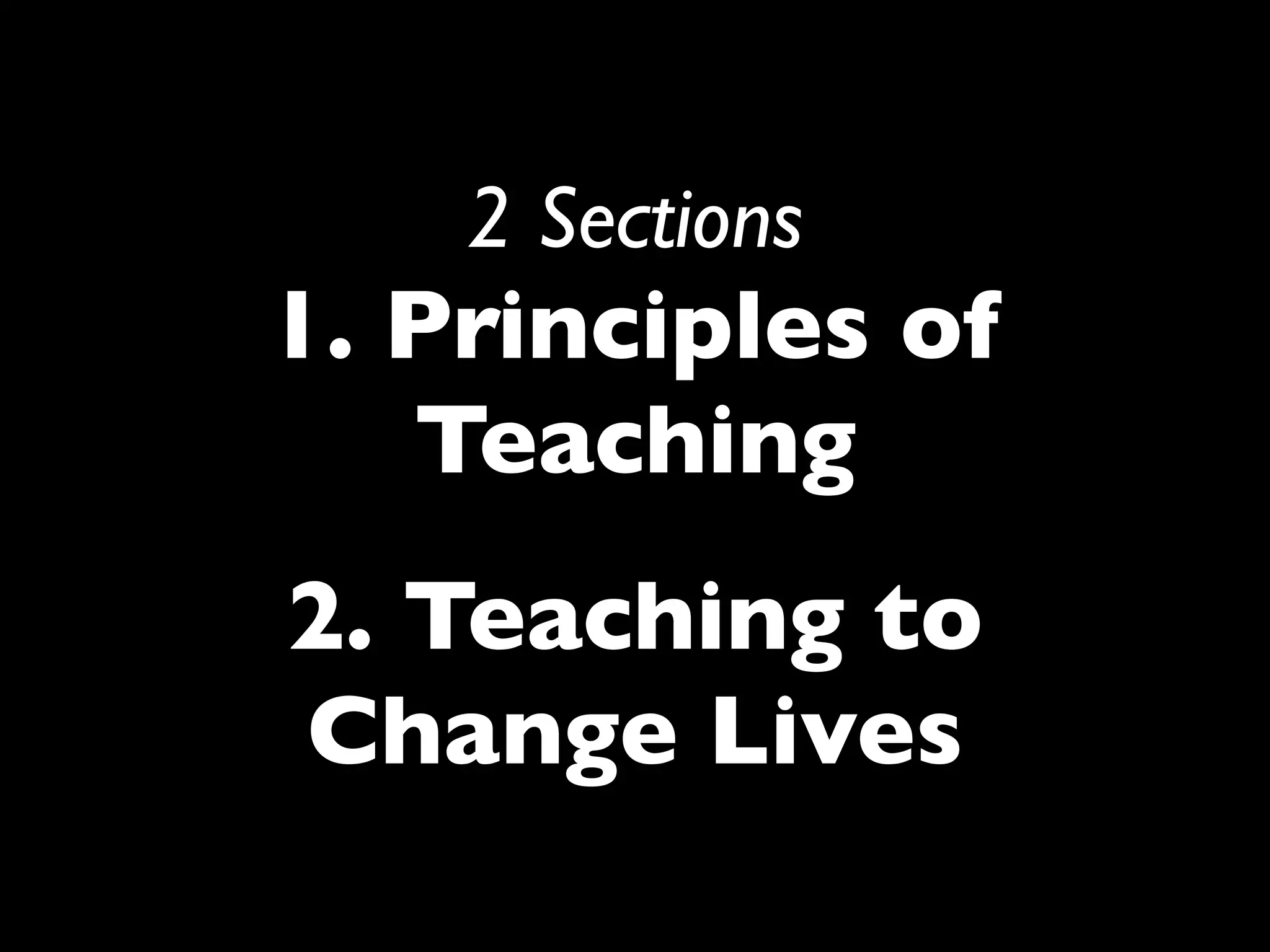 Howard Hendricks: Law 1, The Law of the Teacher | KEY