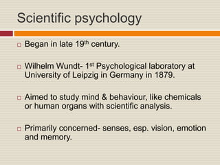 Introduction to Psychology | PPTX