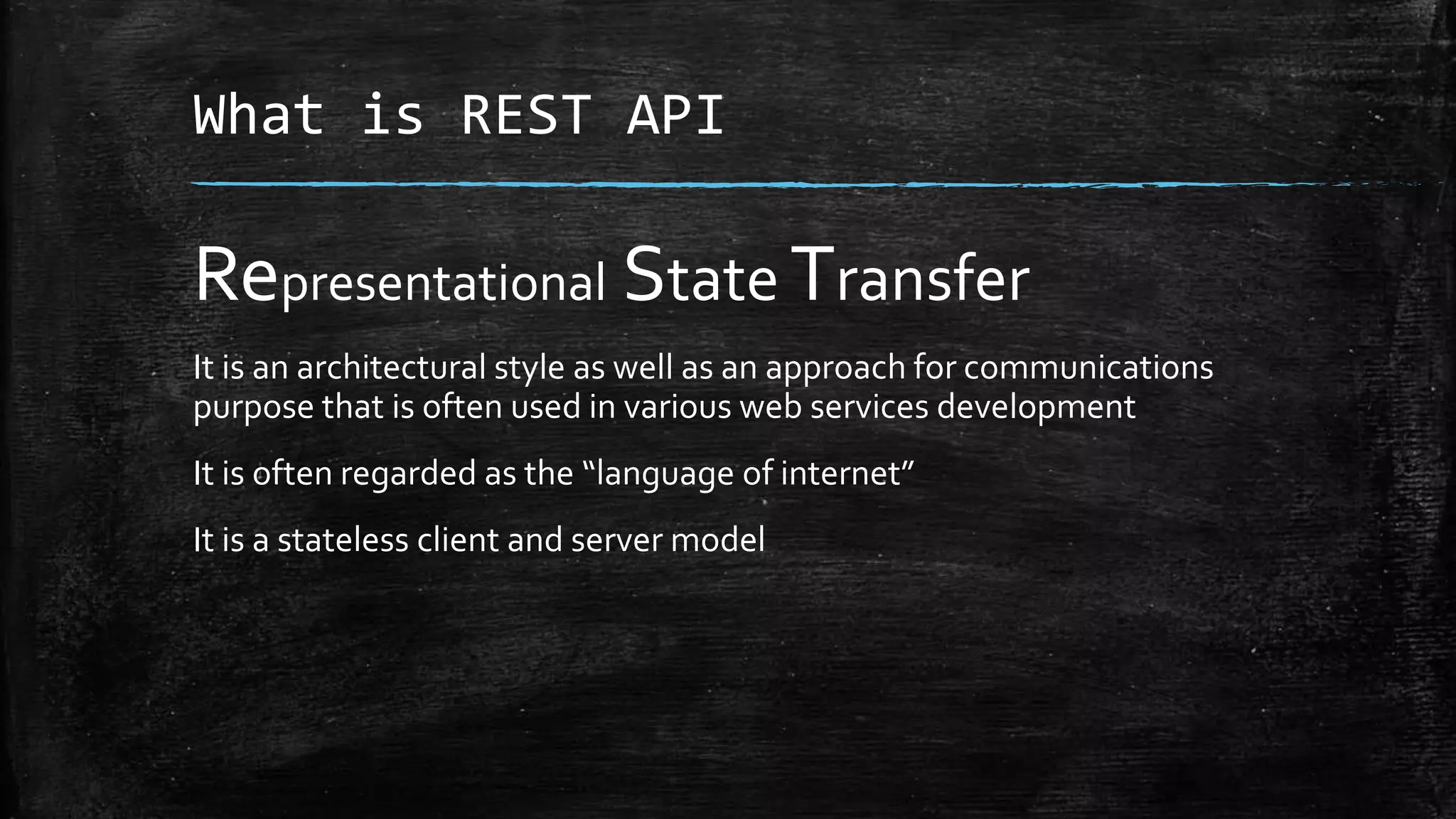 introduction about REST API | PPTX