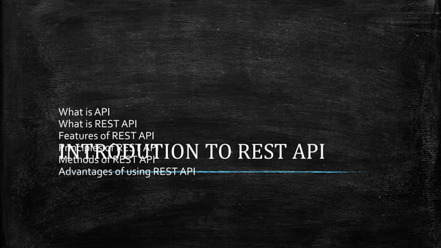 introduction about REST API | PPTX