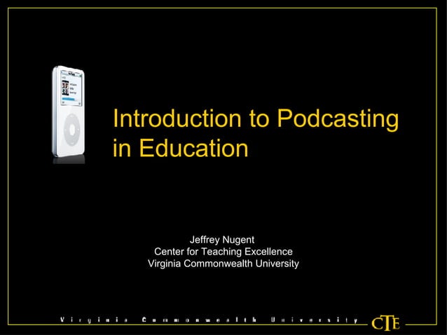 Introduction to Podcasting in Higher Education | PPT