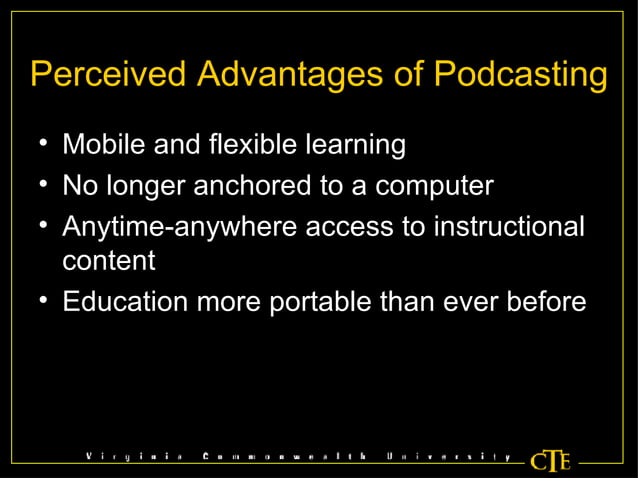 Introduction to Podcasting in Higher Education | PPT