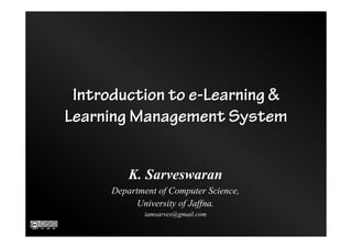 Introduction to Electronic Learning | PPT