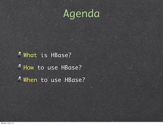 Intro to HBase | PDF