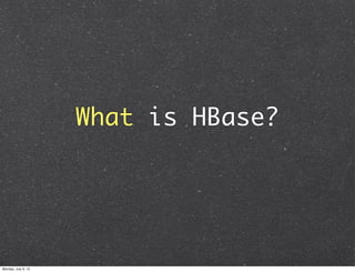 Intro to HBase | PDF