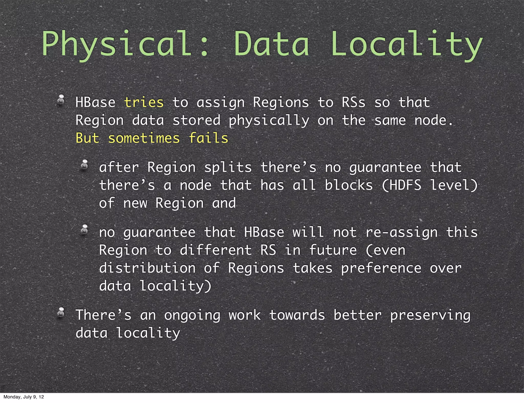 Intro to HBase Internals & Schema Design (for HBase users) | PDF | Databases | Computer Software ...