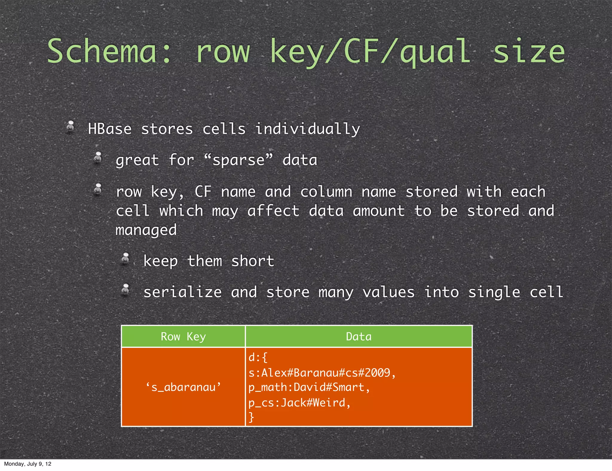 Intro to HBase Internals & Schema Design (for HBase users) | PDF | Databases | Computer Software ...