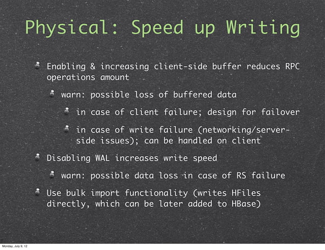 Intro to HBase Internals & Schema Design (for HBase users) | PDF | Databases | Computer Software ...