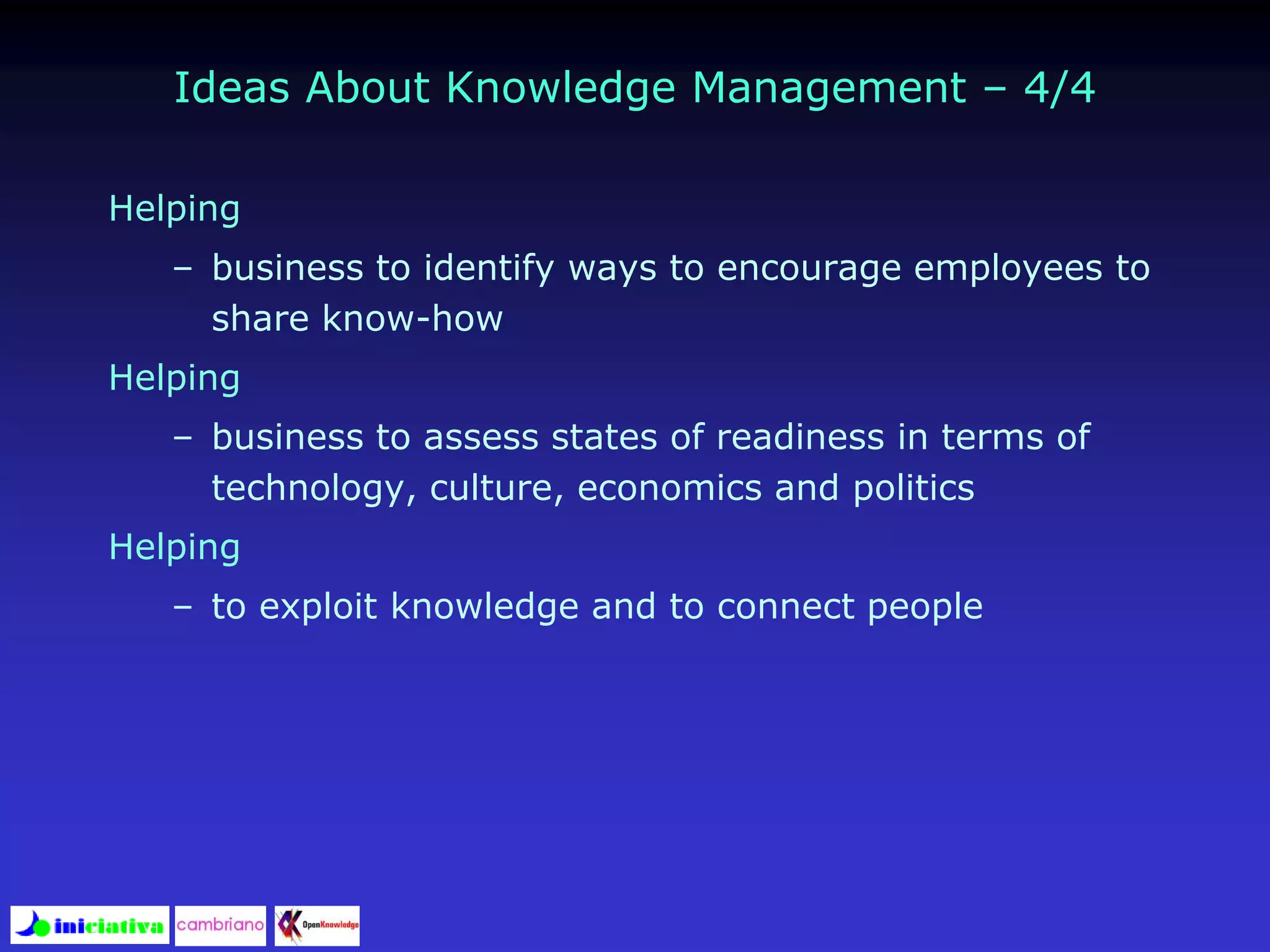 A brief introduction to Knowledge Management | PPTX