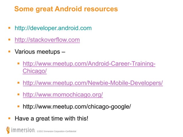 Putting real feeling into Android Apps | PPT